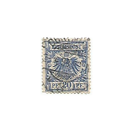 Timbre 20 Pfennig Reichspost Aigle Impérial oblitéré