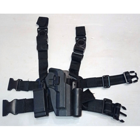 Ensemble Plaque tactique complète: Holster + Porte-chargeur + Porte ...