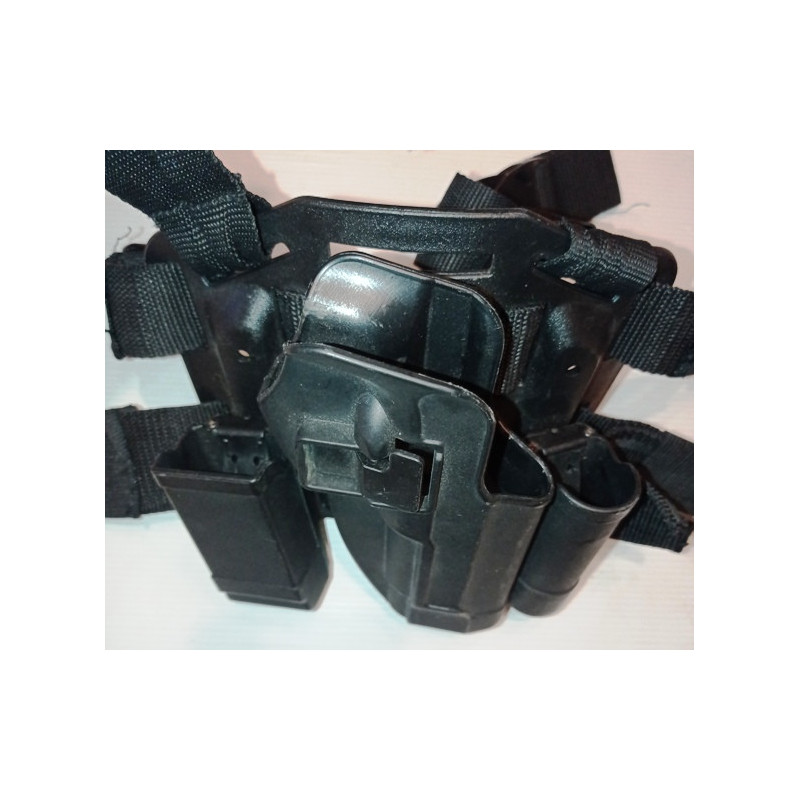 Ensemble Plaque tactique complète: Holster + Porte-chargeur + Porte ...