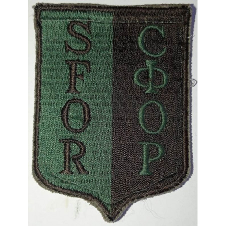 Ecusson patch OPEX SFOR camouflé - Force de Stabilisation en Bosnie-Herzégovine - Guerre Ex ...