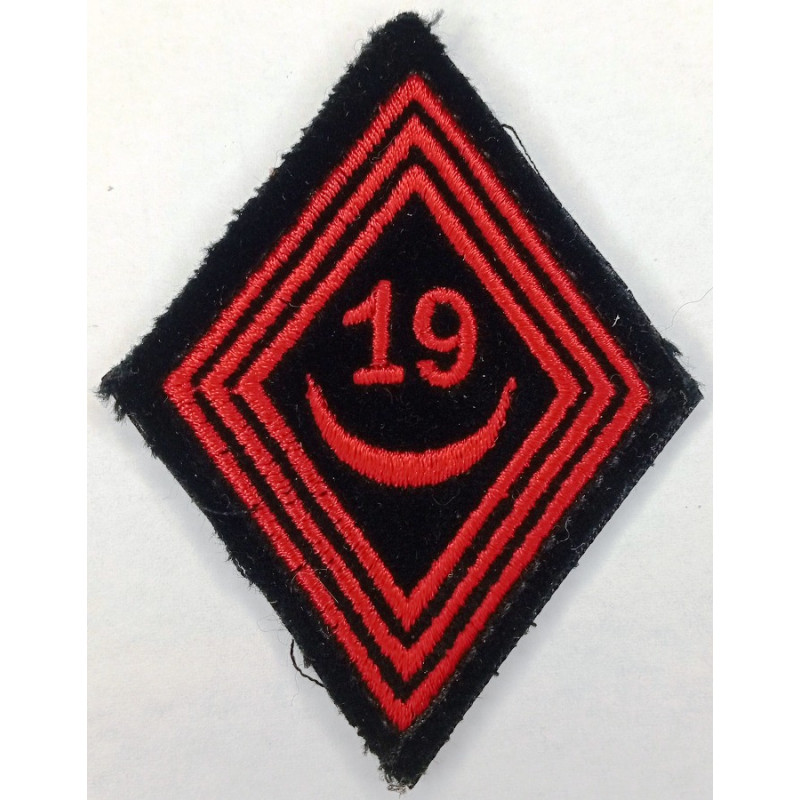 Losange de bras Troupe / Militaire du Rang du 19ème Régiment du Génie d ...
