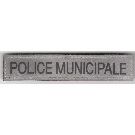 Bande velcro réfléchissante "Police Municipale"